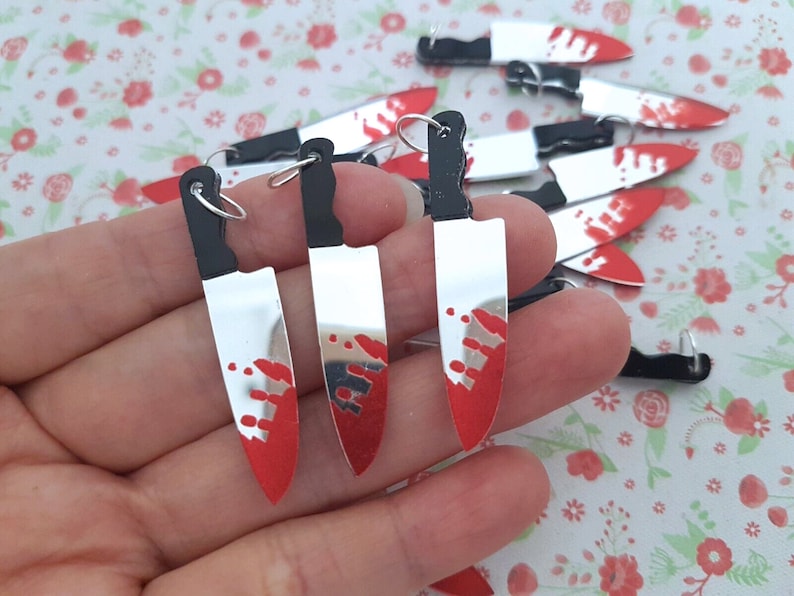 5/10 Bloody Kitchen Knife Cleaver Horror HALLOWEEN Acrylic - Etsy