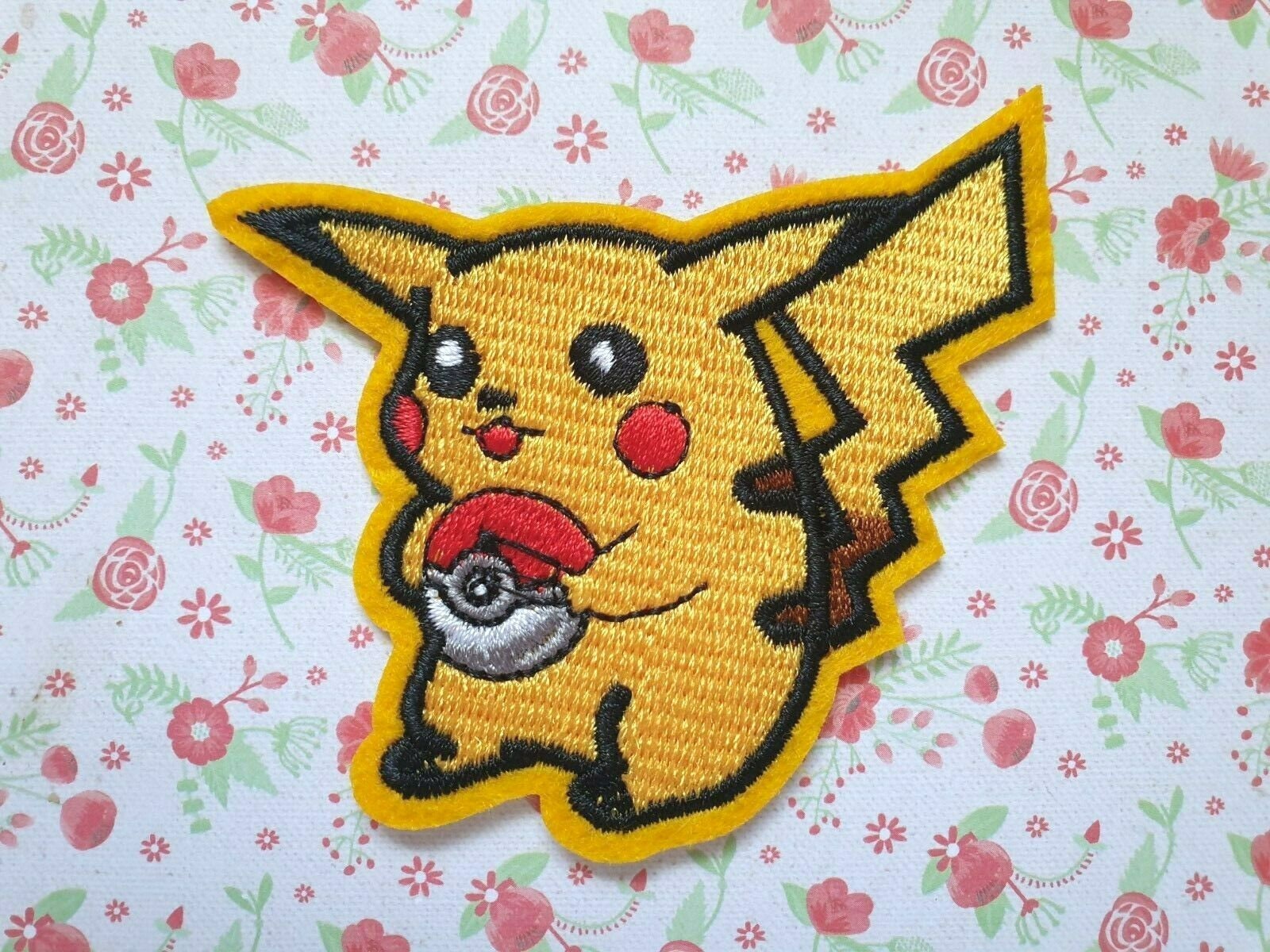 1 X Cartoon Pikachu Pokemon Embroidered Patch Sew On/iron on | Etsy