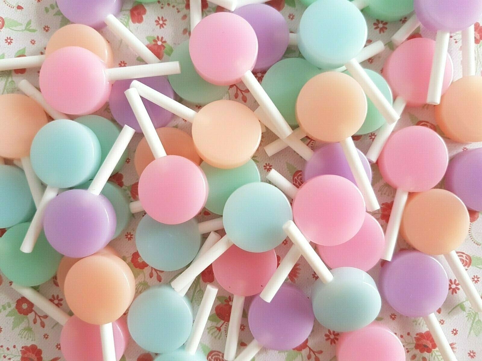 3/5/10 Pastel Candy Sweet Gummy Bear Star Heart Mouse Lollipop ...
