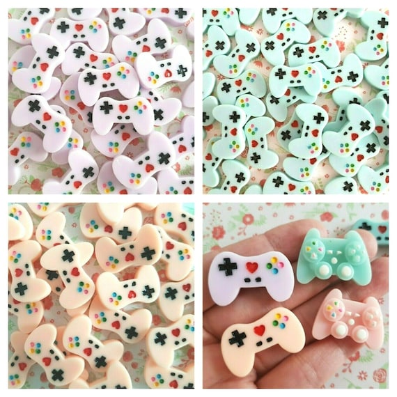 5 Pastel Game Controller Flatback Resin Embellishment Kawaii - Etsy UK