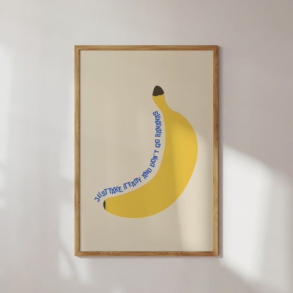 Banana Print - Etsy