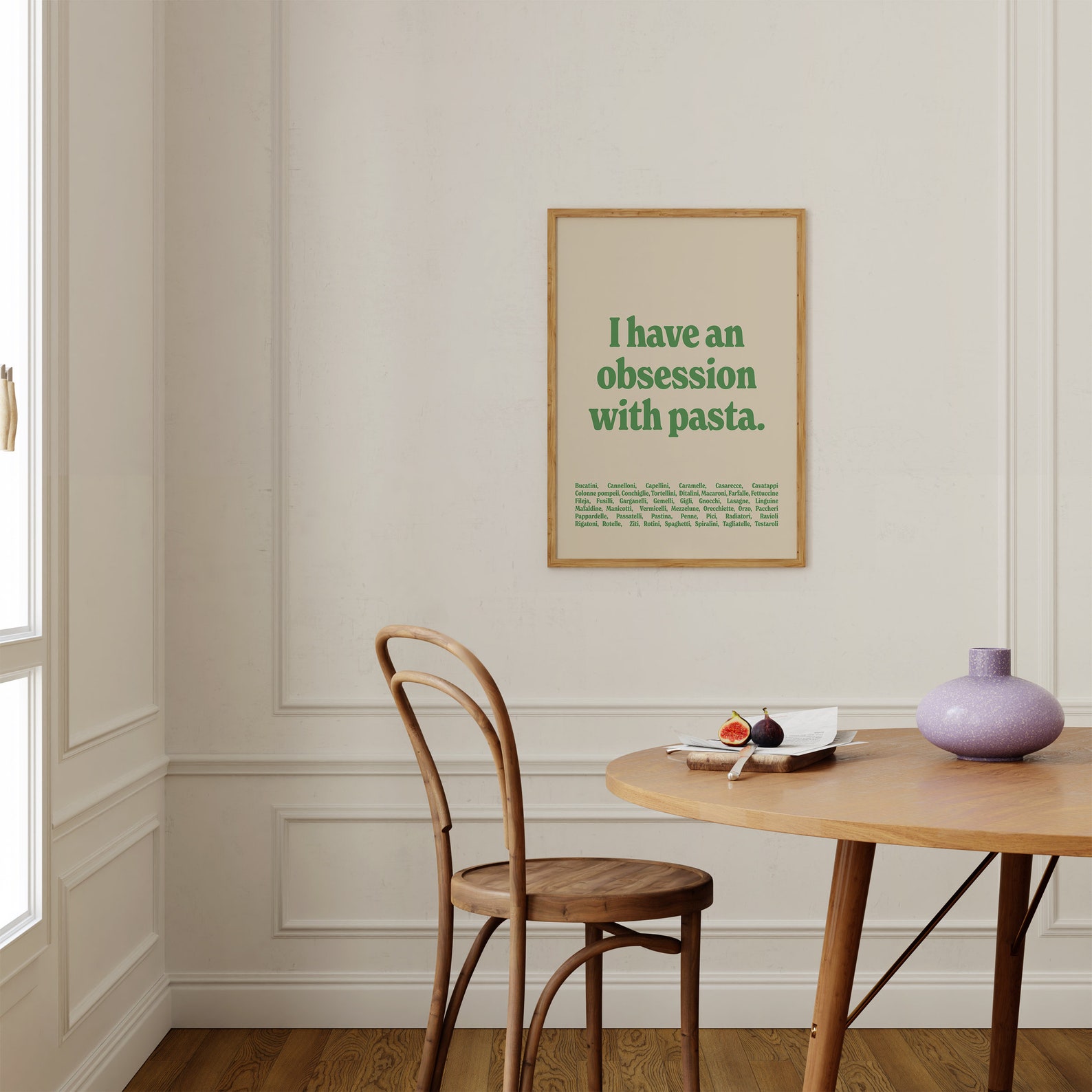 Retro Pasta Quote Poster Retro Mid Century Kitchen Wall Art - Etsy