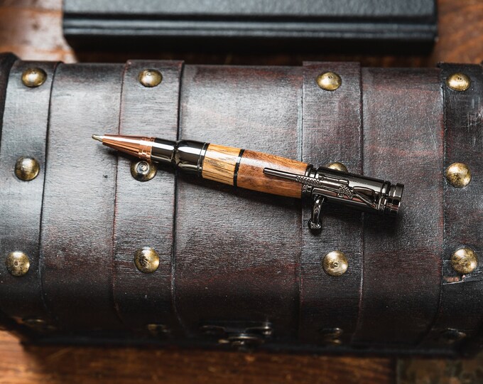 Mini Bolt Action Bullet Style Ballpoint Pen Gunmetal Wood Pen - Etsy