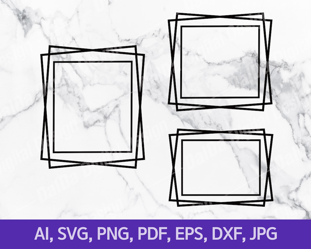 Square Frame Svg, Digital Download,square Print, Rectangle Frame Svg ...