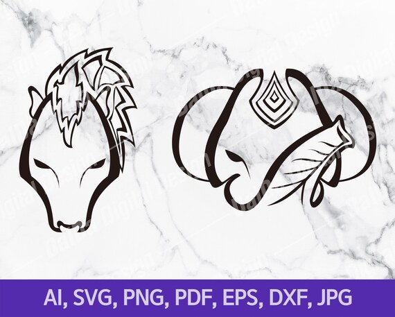 Animal Line Design Art SVG Digital Downloadskull Cricut Svg | Etsy