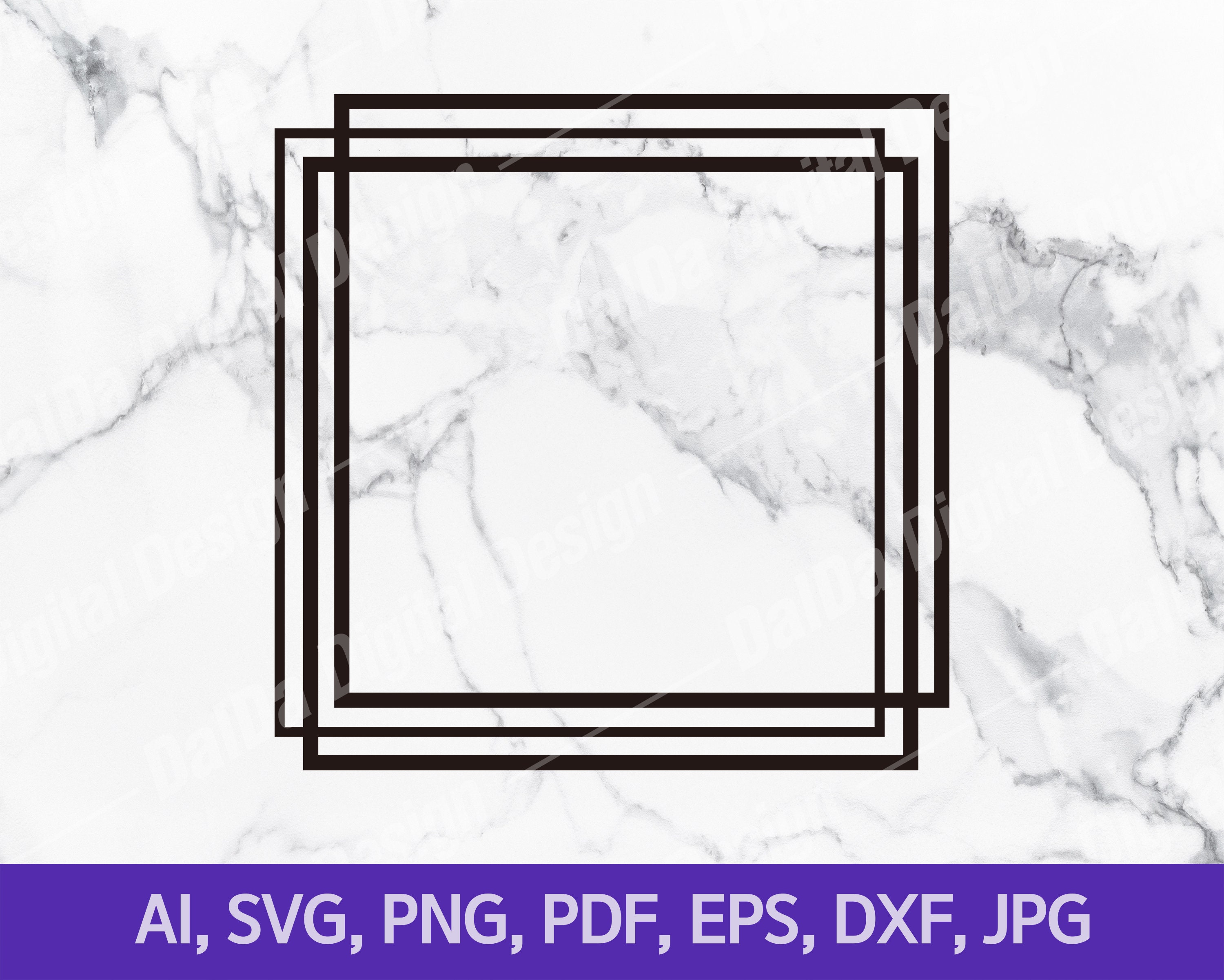 Square Frame Svg 2, Digital Download,square Print, Rectangle Frame Svg ...
