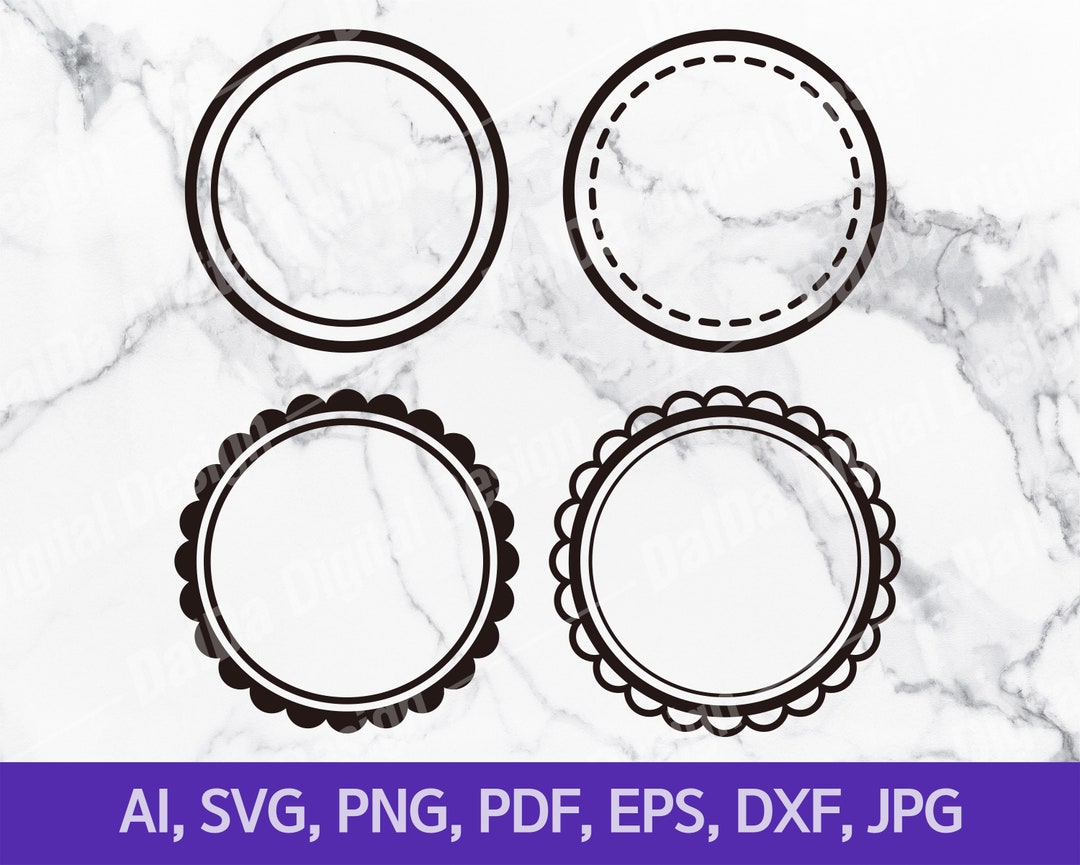 Circle Frame Svg,digital Download,circle Print,circle Svg,circle Cricut ...