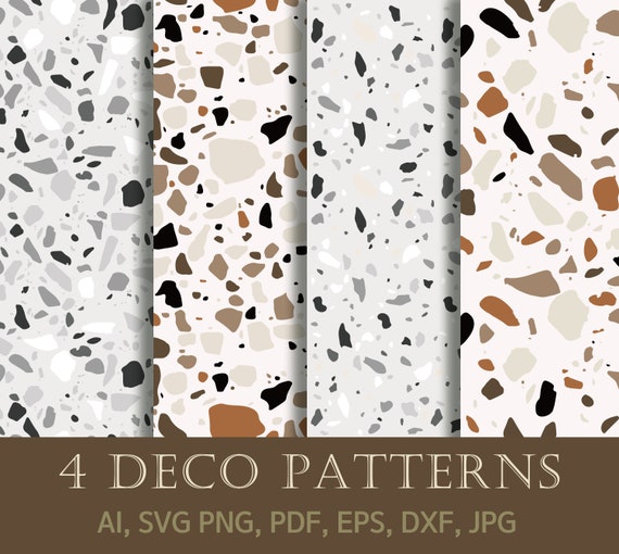Terrazoo Patterns SVG Bundle 5 Digital Download Background | Etsy Canada