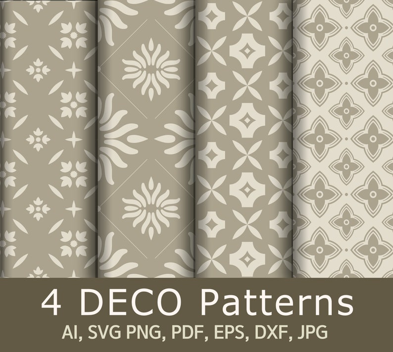 Patterns SVG Bundle, Digital Download, Floral Pattern Svg, Background ...