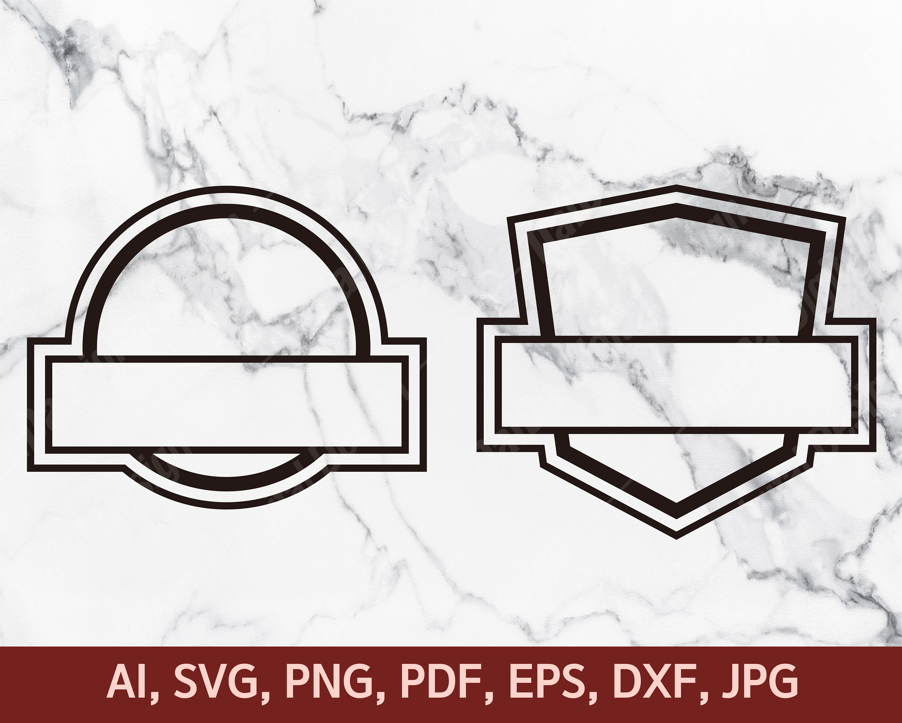 Digital Download, Text Frame Svg, Tag Shapes Svg, Square Frame Svg ...