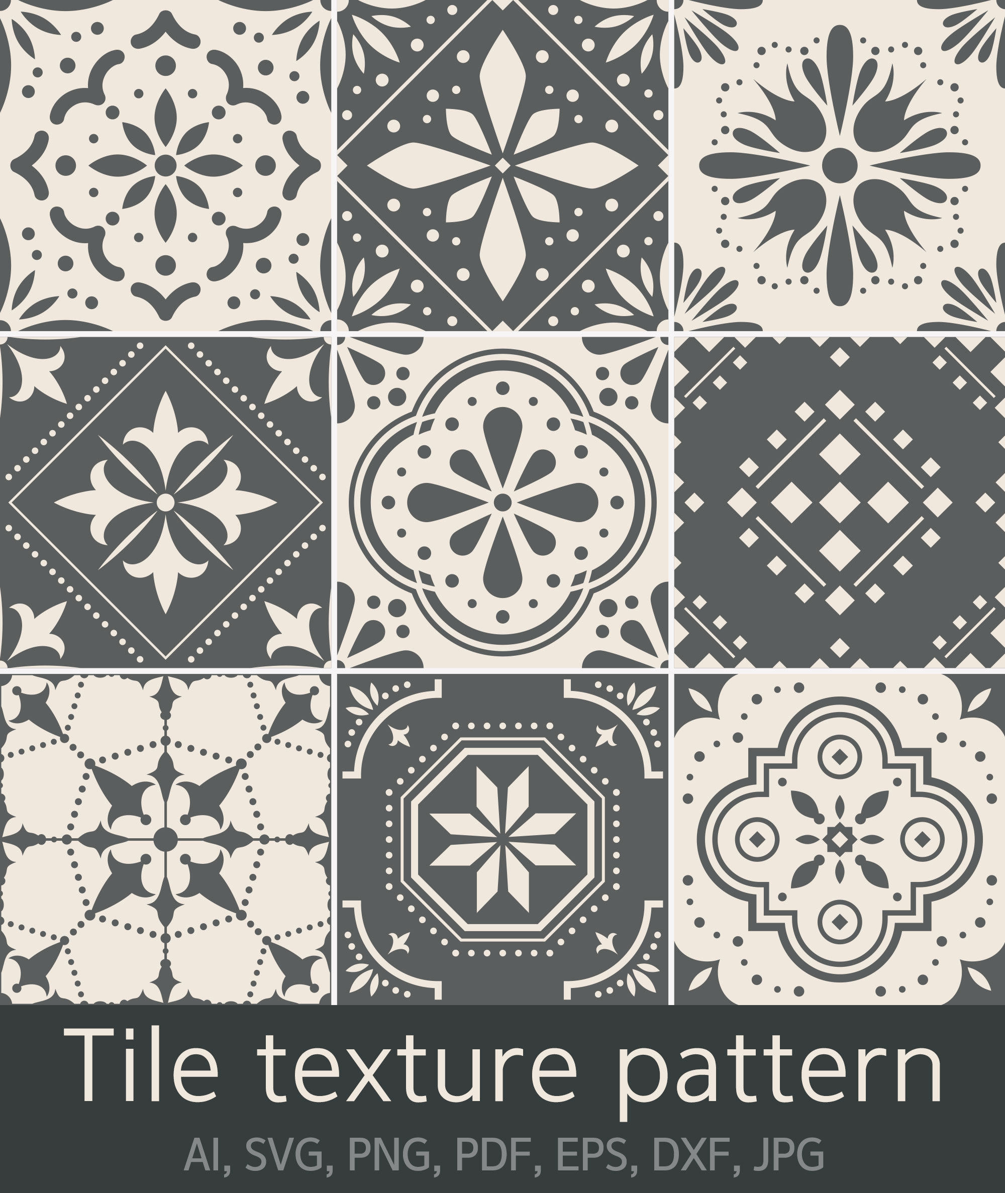 Tile Textured Svg Bundle 5 9 Set Digital Download - Etsy