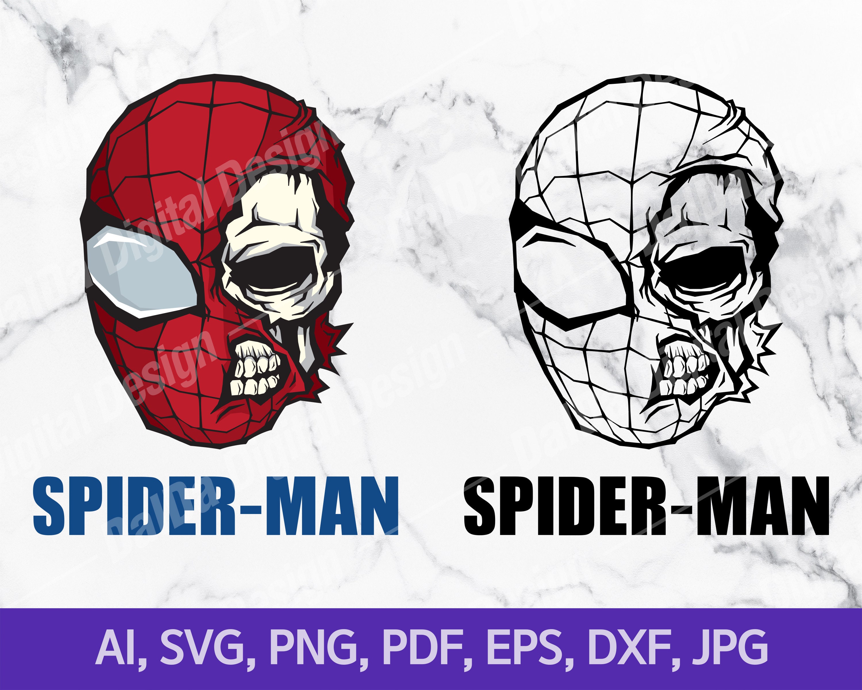 Spiderman Art SVG, Digital Download, Marvel Comics Hero Svg, Png Ai Eps ...