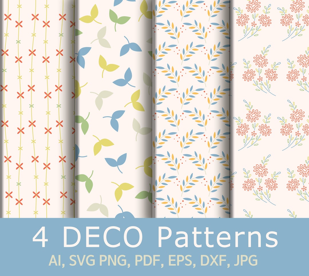 Flower Line Pattern SVG, Digital Download,cricut SVG File, Wrapping ...