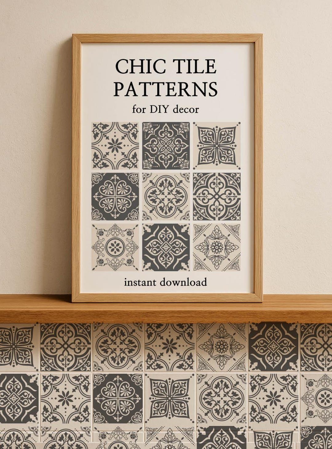 Mediterranean Tile Pattern SVG Bundle: Boho DIY Decor (digital Download ...
