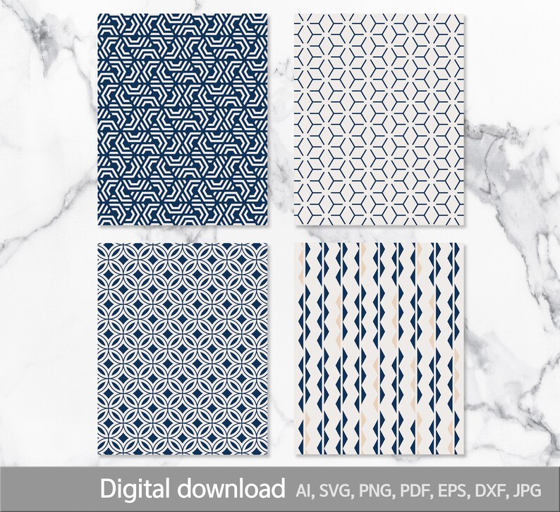 Patterns SVG Bundle Digital Download Floral Pattern Svg | Etsy
