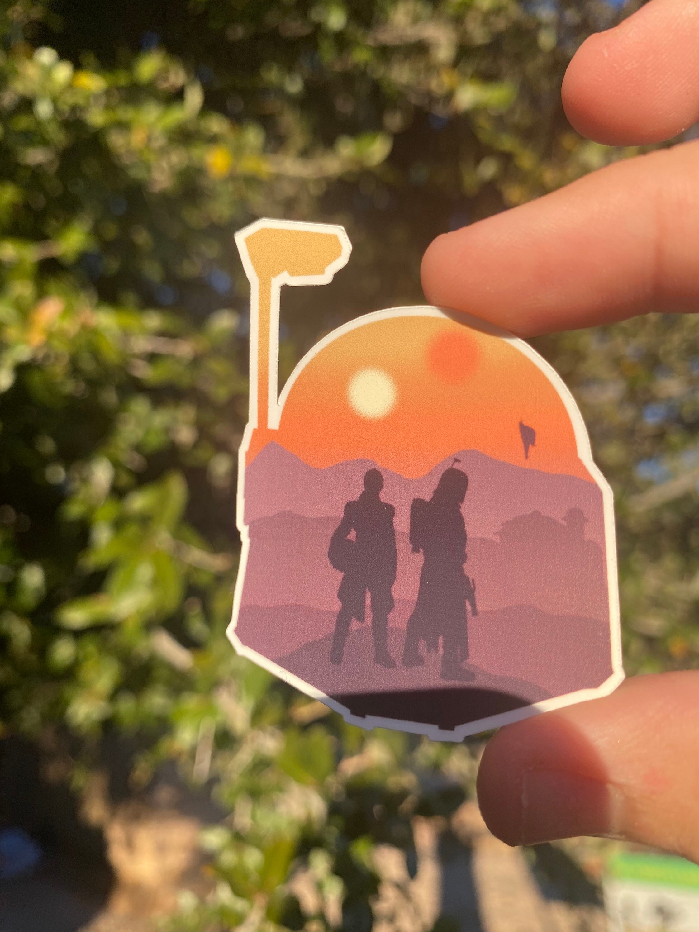 Boba Fett Sticker Boba Fett Book of Boba Sticker Fennec - Etsy