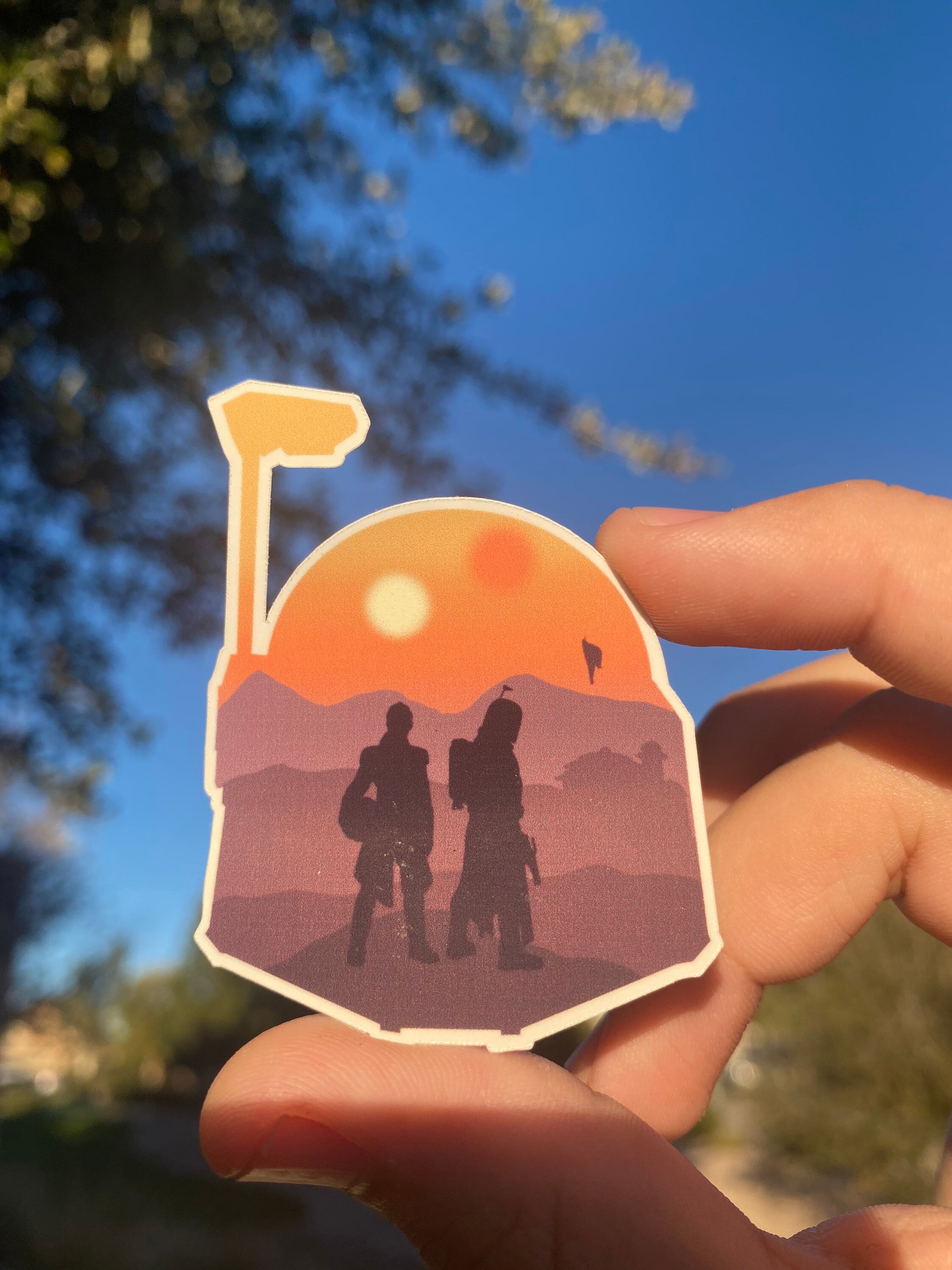 Boba Fett Sticker Boba Fett Book of Boba Sticker Fennec - Etsy