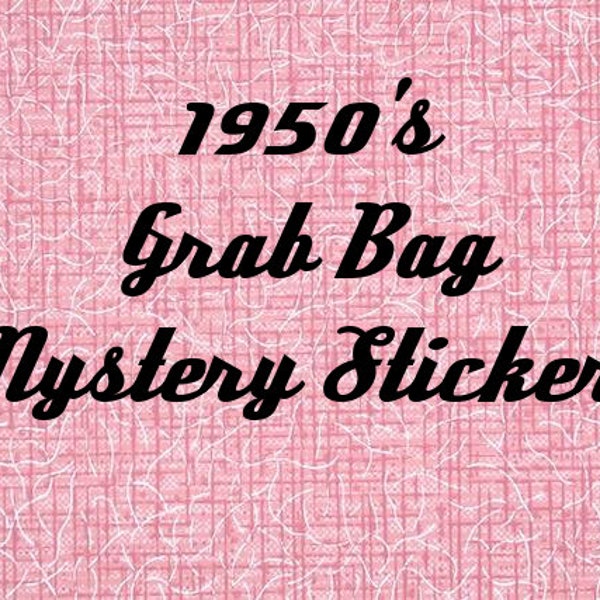 1950s Stickers - Etsy