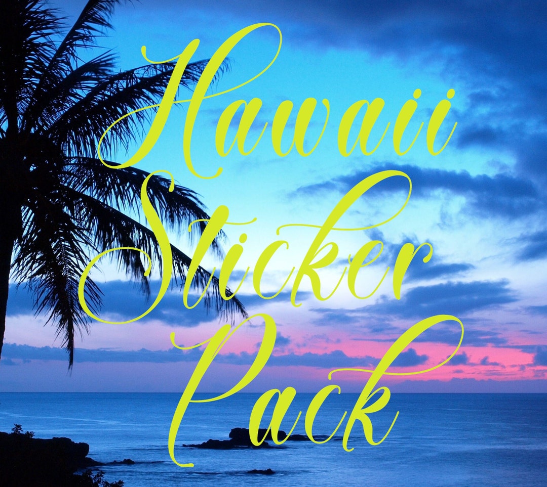 Hawaii Stickers | Mystery Stickers | Journal Laptop Planner Stickers ...