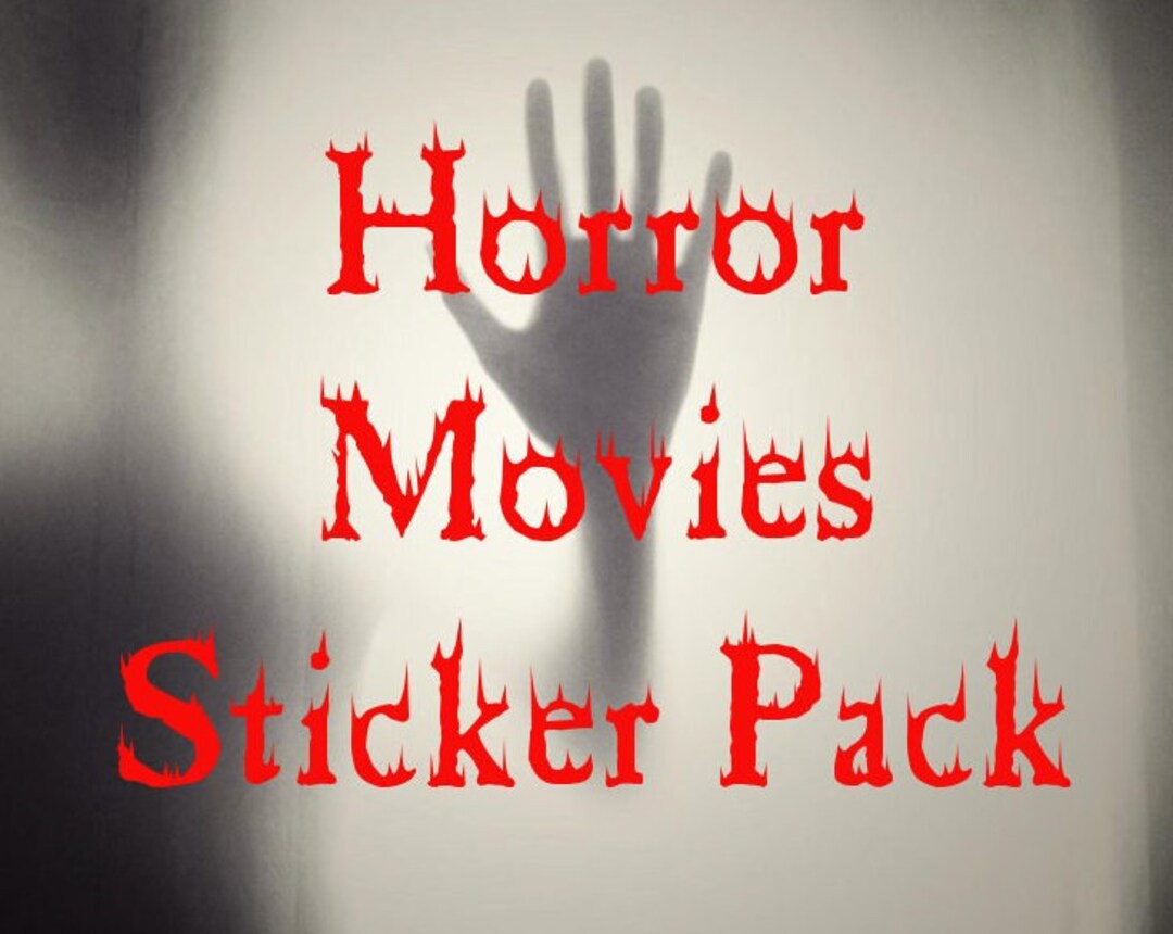 Scary Horror Movies Sticker Pack | Laptop Stickers | Journal Stickers ...