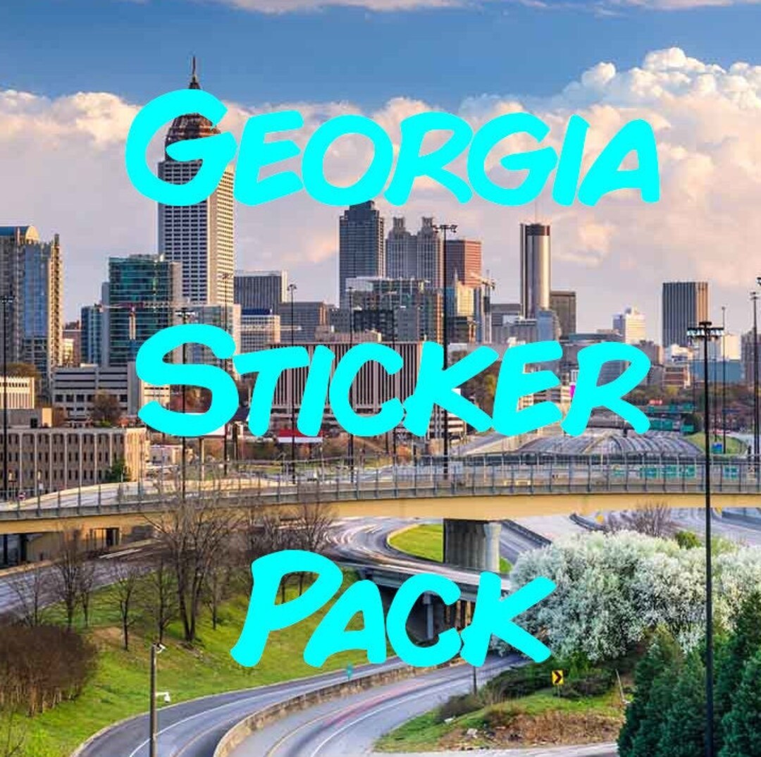 Georgia Stickers | Georgia Sticker Pack | Sticker Bundle | Vinyl ...