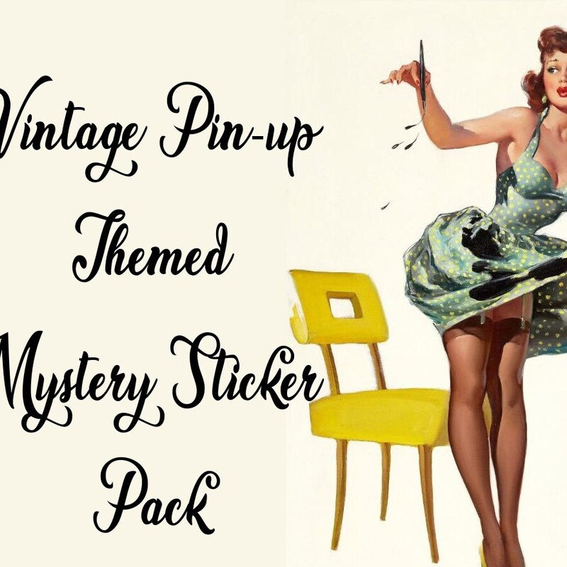 Pin Up Girl Stickers Etsy