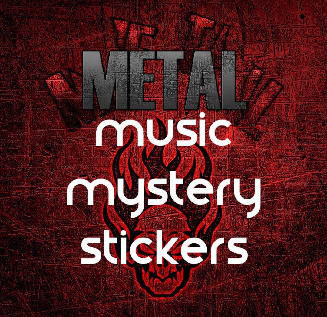 Metal Music Sticker Pack | Laptop Stickers | Journal Sticker Bundle ...