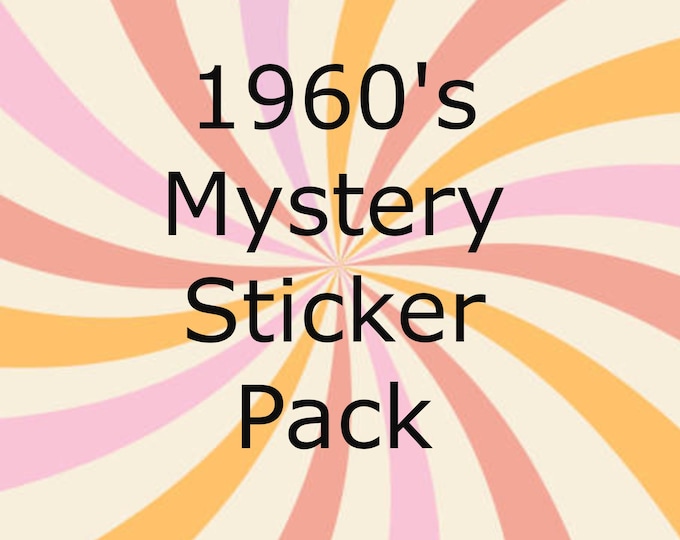 Retro Groovy Rainbow Stickers Sheet - Etsy