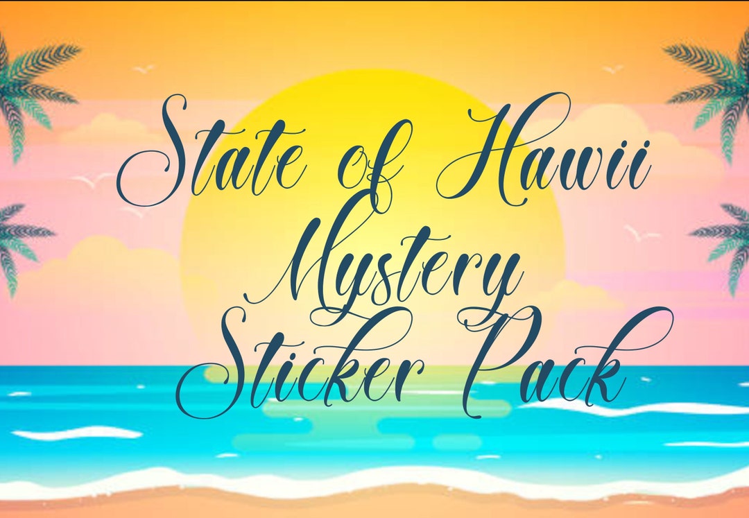 Hawaii Stickers | Sticker Pack | Hawaii Sticker Bundle | Vinyl Stickers ...
