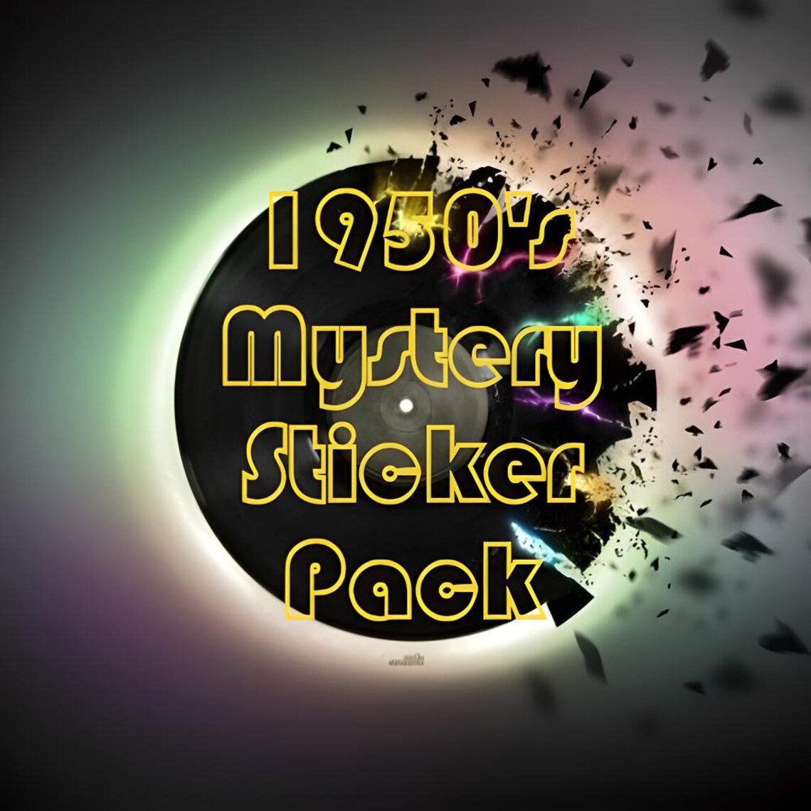 1950s Music Stickers Mystery Grab Bag | Music Themed Sticker Pack ...