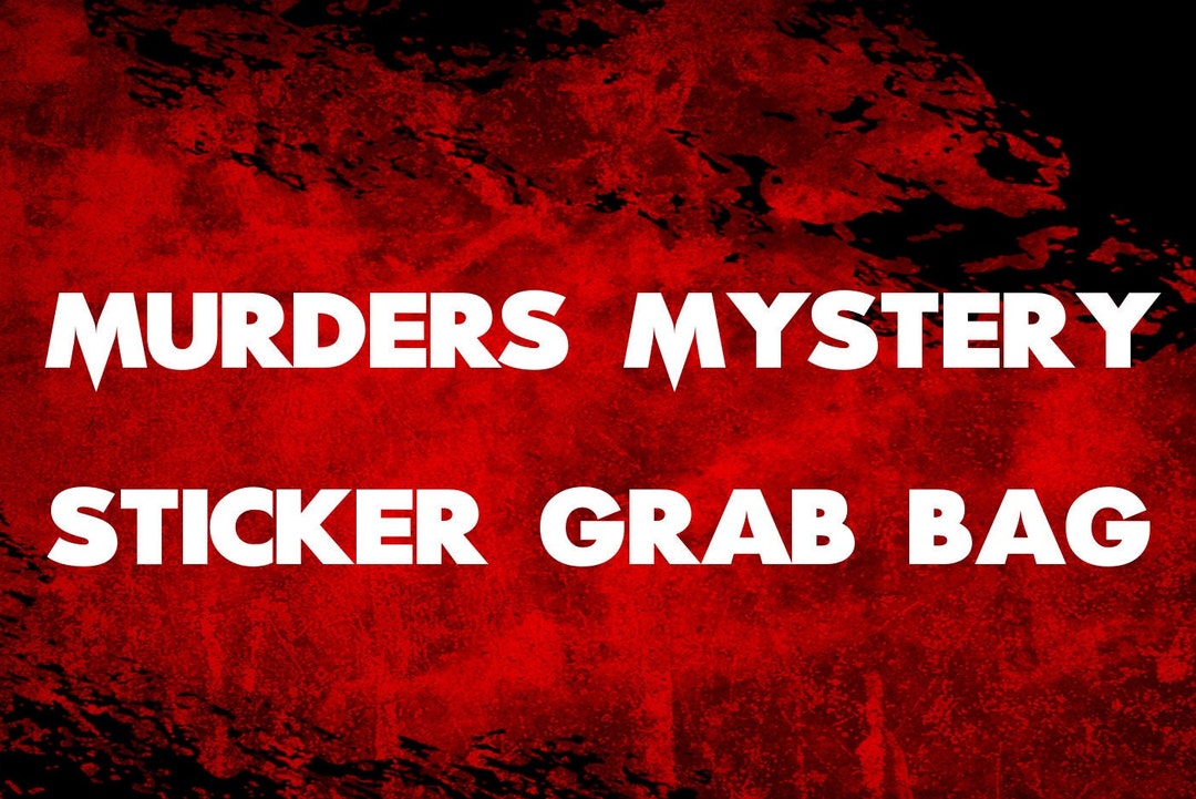 Mystery Grab Bag Murders Killer Stickers Laptop Stickers Vinyl Stickers ...