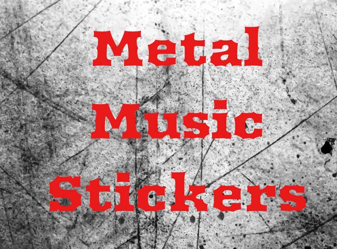 Metal Music Sticker Pack | Laptop Stickers | Journal Sticker Bundle ...