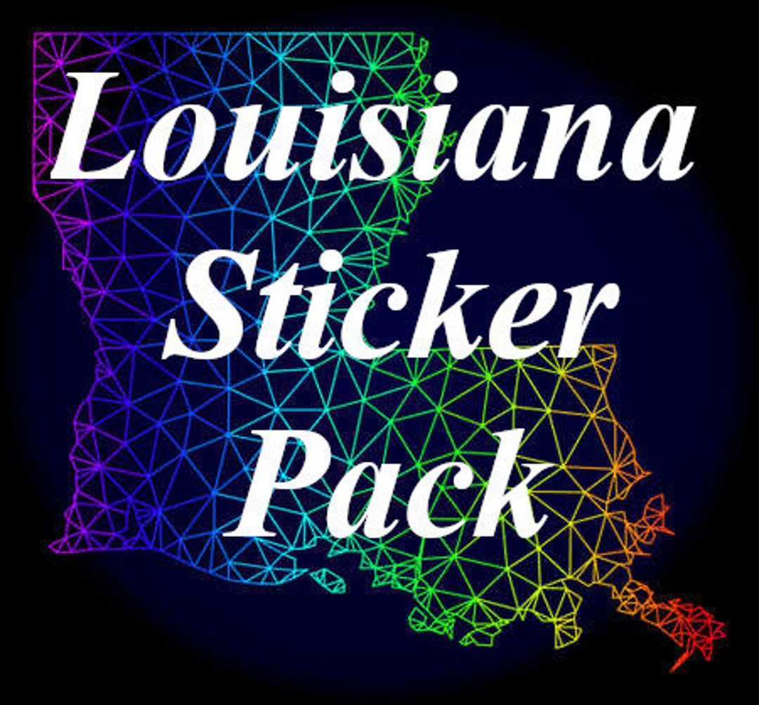 Louisiana Sticker Pack Sticker Bundle Vinyl Stickers Laptop Journal ...