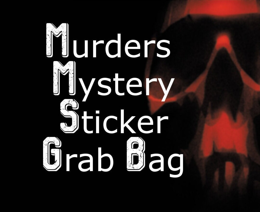 Mystery Grab Bag Murders Killers Stickers | Laptop Stickers | Vinyl ...