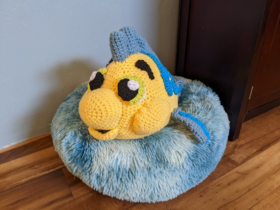 Jumbo Yellow Fish, Flounder Crochet Plushie - Etsy