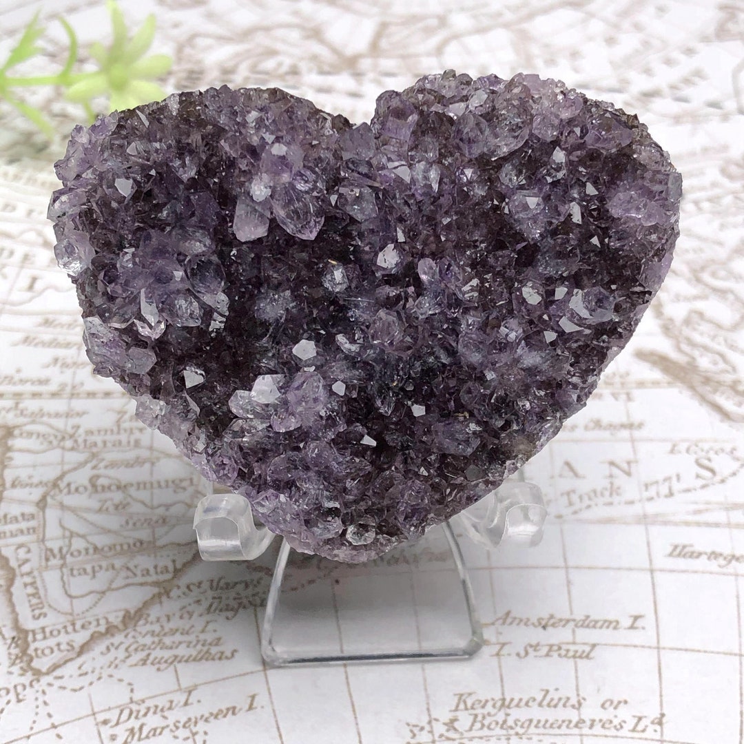 Natural Amethyst Heart Clusterstunning AAA Grade Rough - Etsy