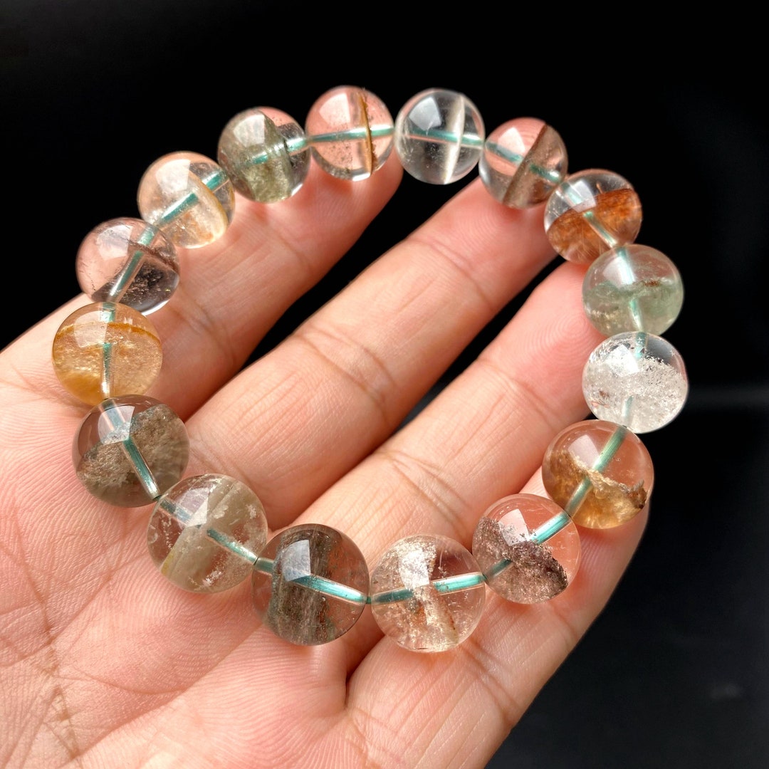 Natural Tibetan Himalayan Four Seasons Colorful Phantom Quartz Crystal ...