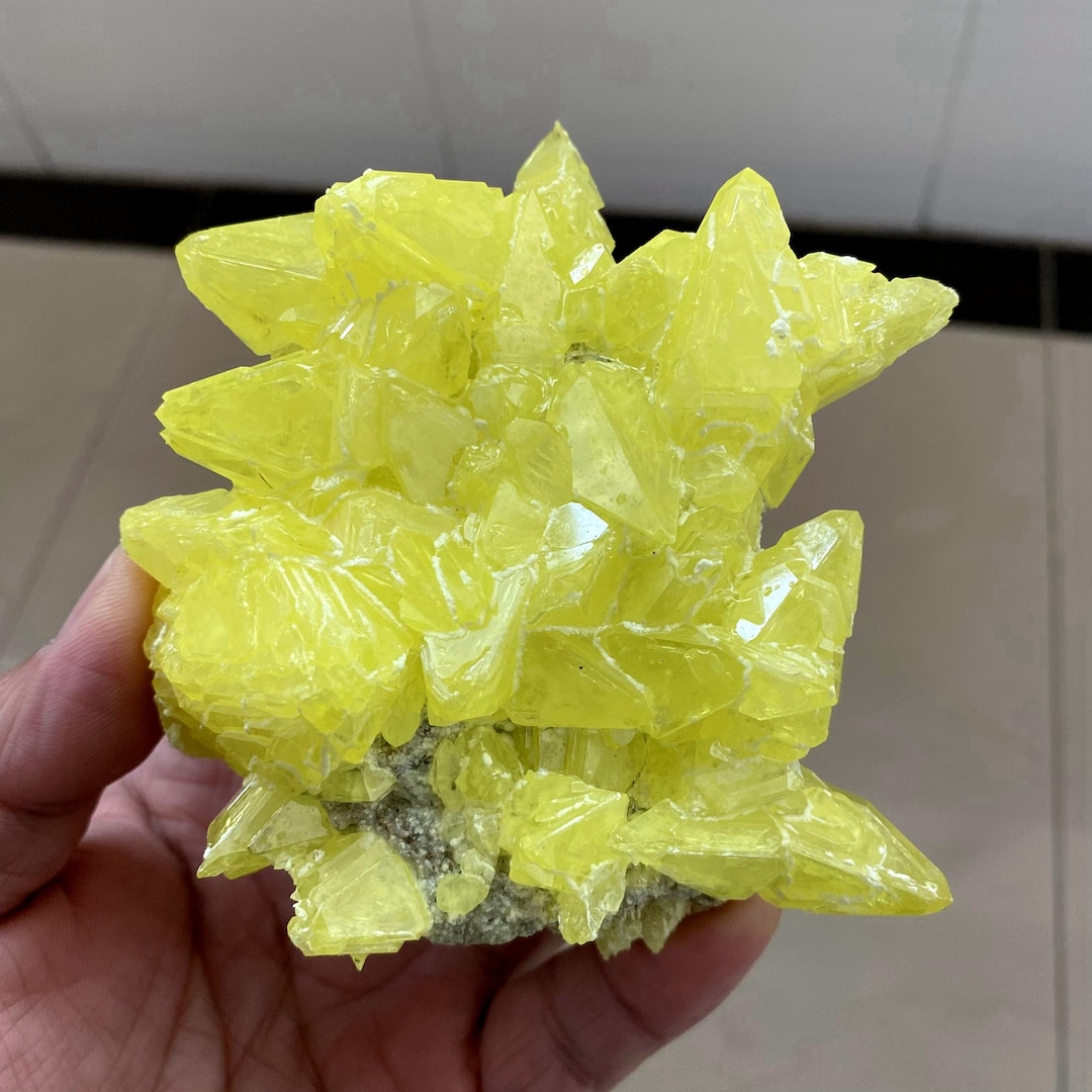Natural Raw Clear Sulfur Mine,rare TOP Quality Rough Sulfur Mine,raw ...