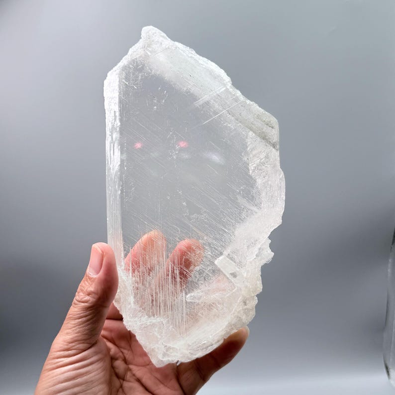 Natural Raw Selenite Crystal,rare Rough Gypsum Specimen Minerals,reiki ...