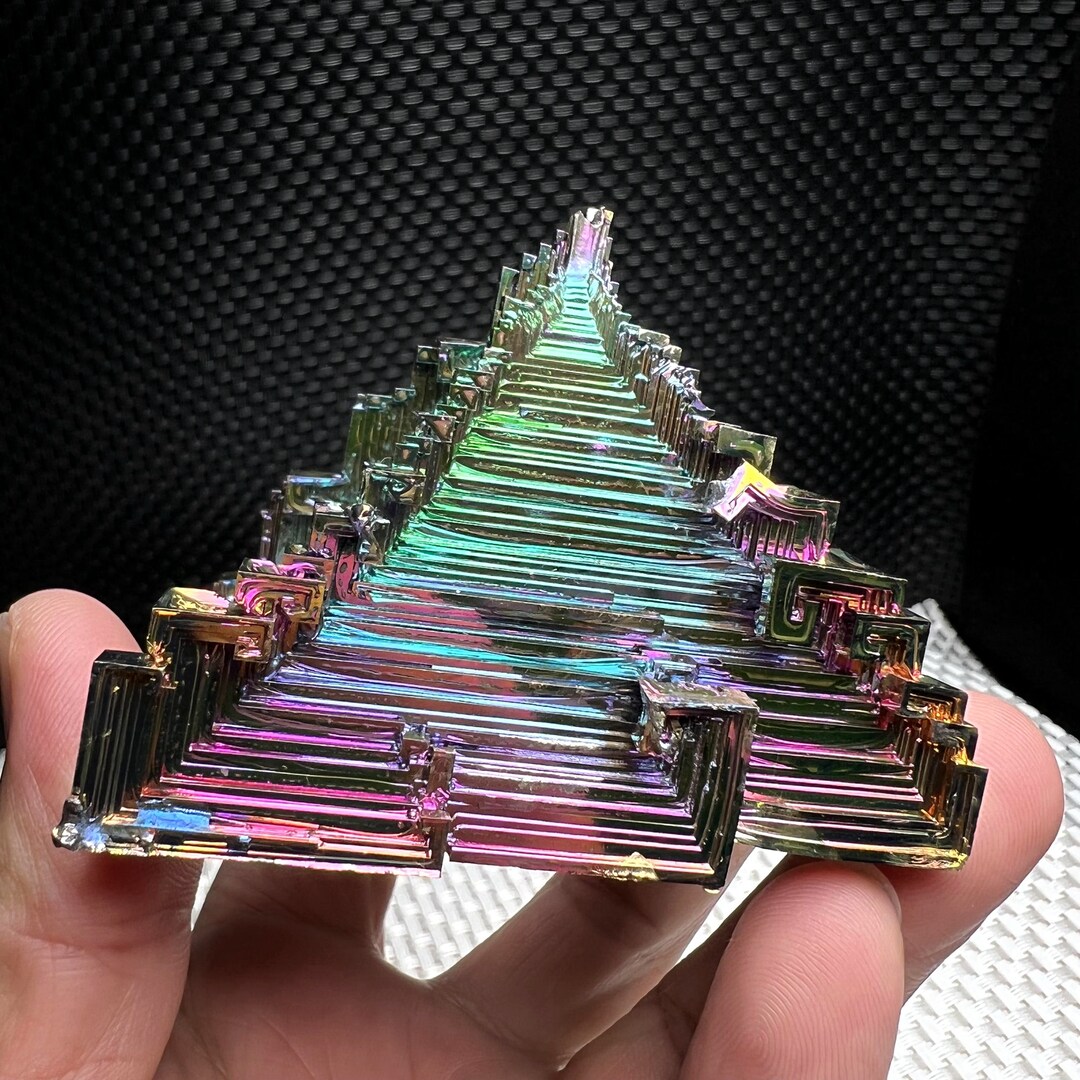 Rainbow Bismuth Crystal Cluster Mineral Specimen Decor,gorgeous ...