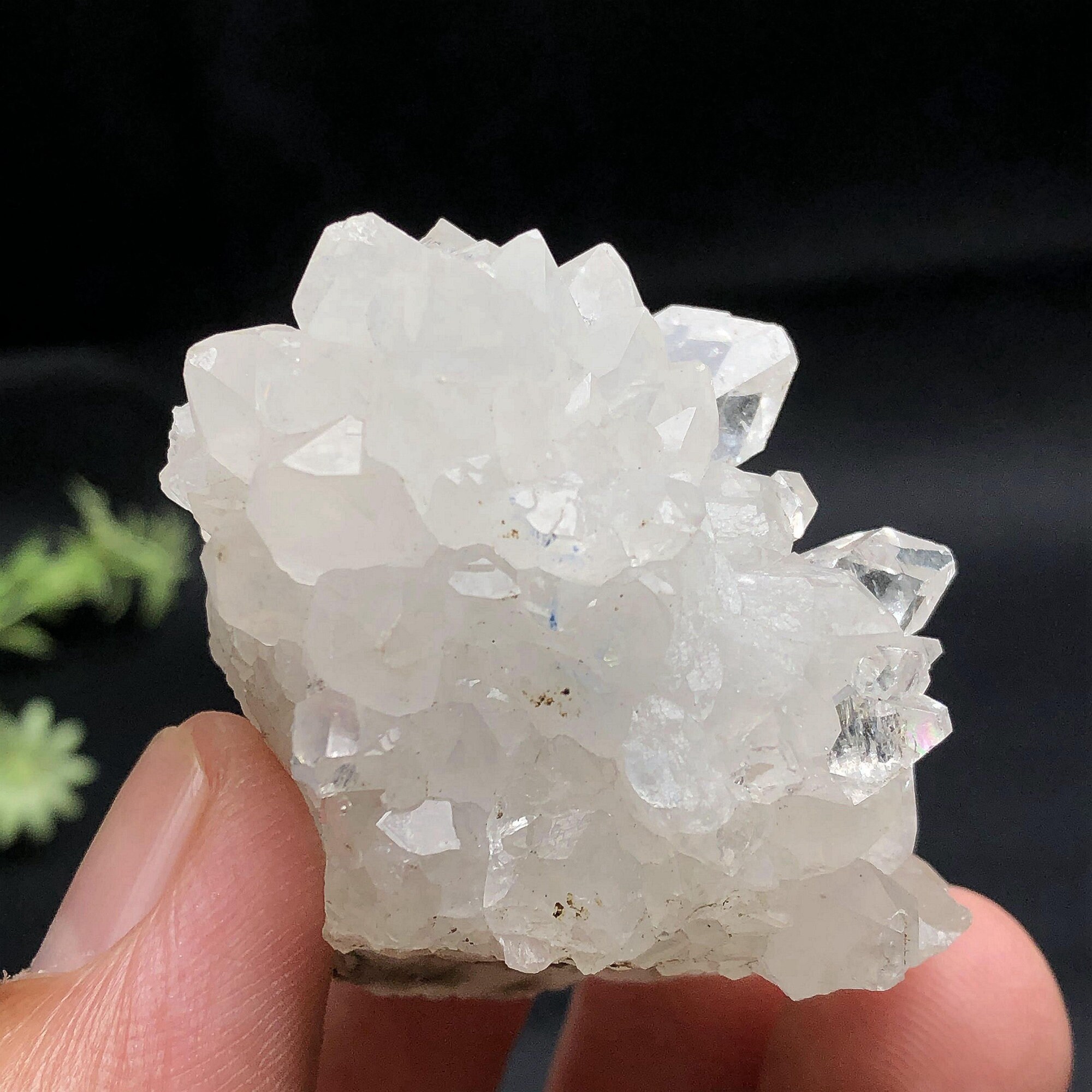 Clear White Apophyllite Cluster Mineral Specimenraw - Etsy