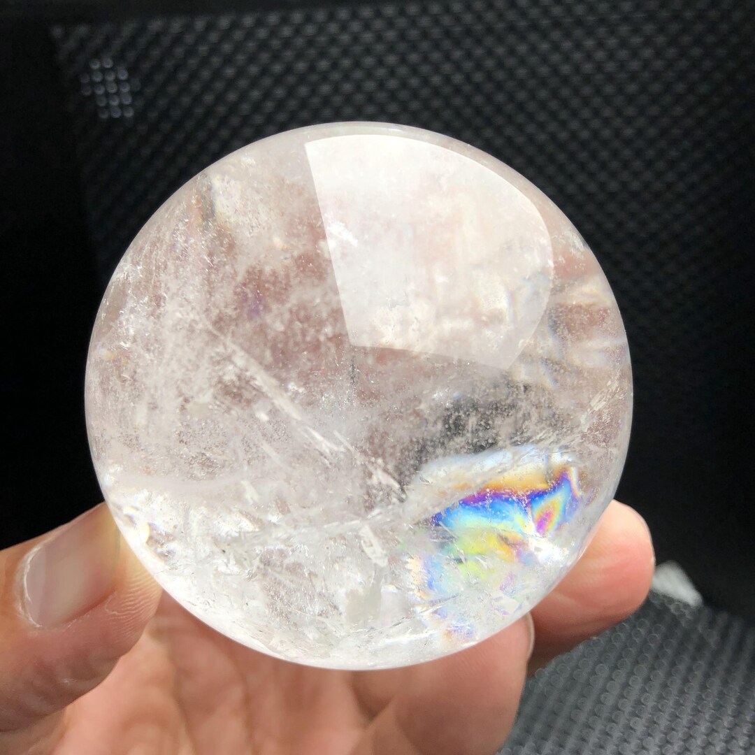 2.72" Natural White Quartz Crystal Ball,tibetan Himalayan Stunning ...