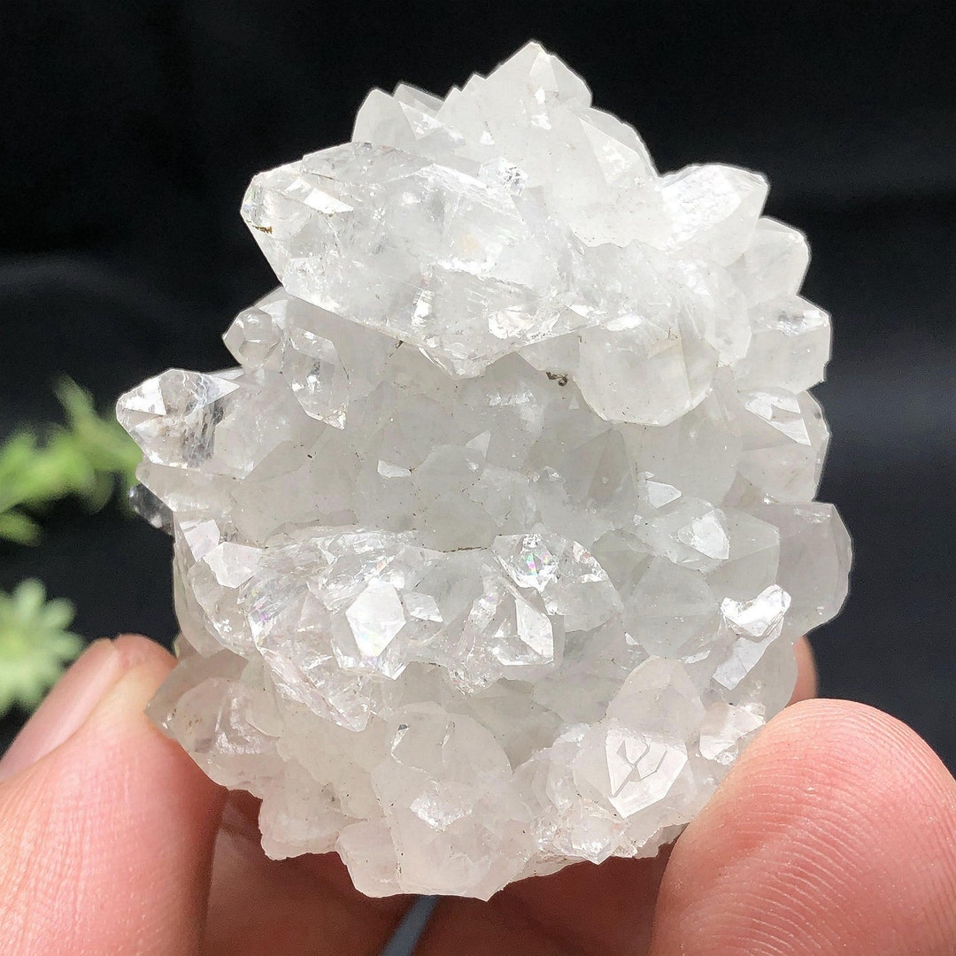 Clear White Apophyllite Cluster Mineral Specimen,raw Apophyllite ...