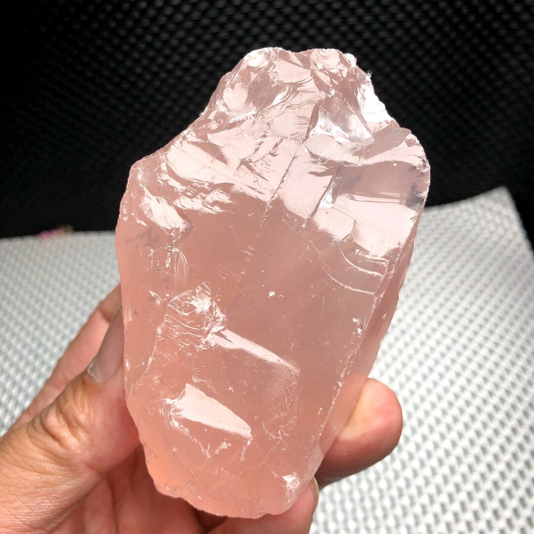 Natural Pink/rose Quartz Crystal Chunk Rough Stone,stunning RAW Rose ...