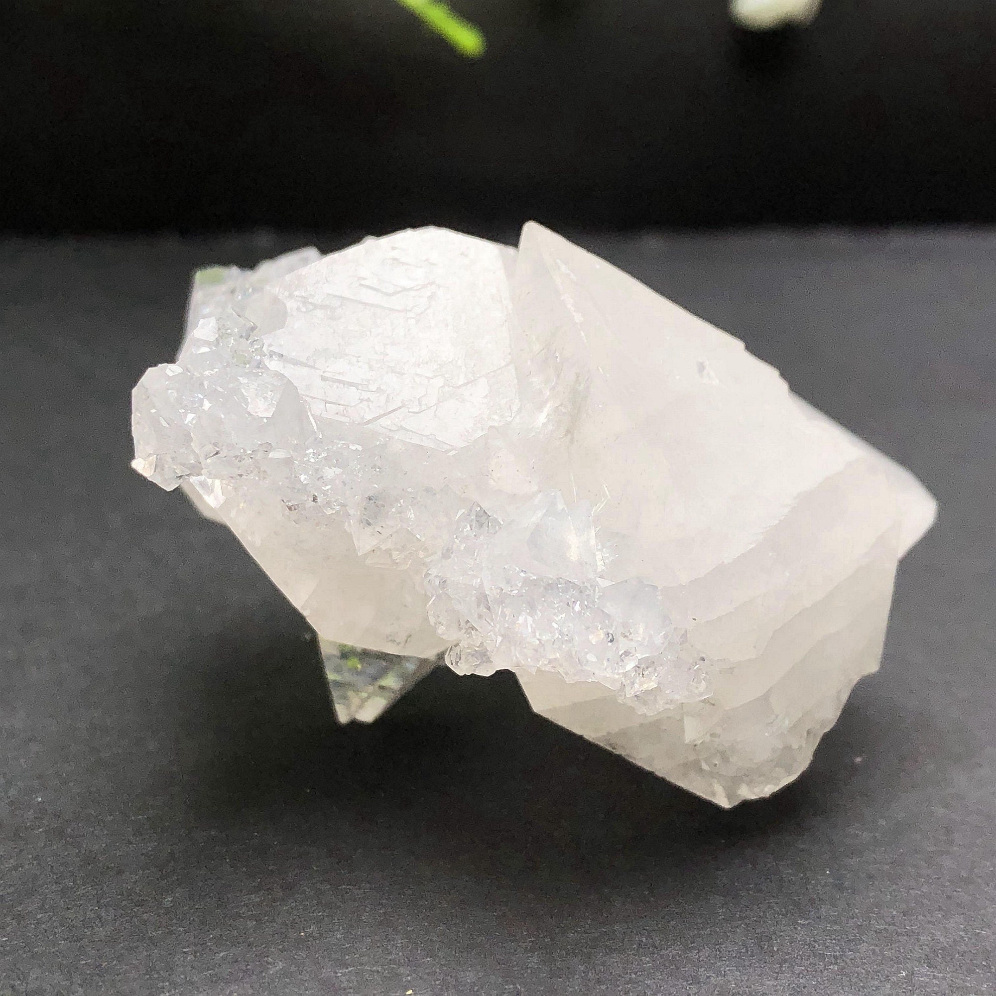 Clear White apophyllite cluster Mineral SpecimenRaw | Etsy