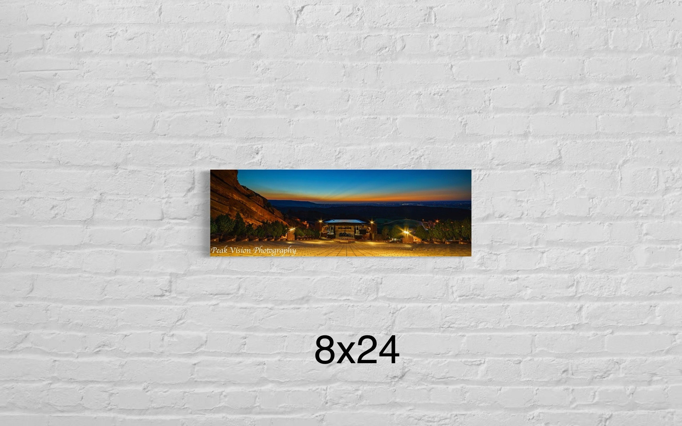 Colorado's Iconic Red Rock Amphitheater Sunrise/sunset Panoramic Print ...
