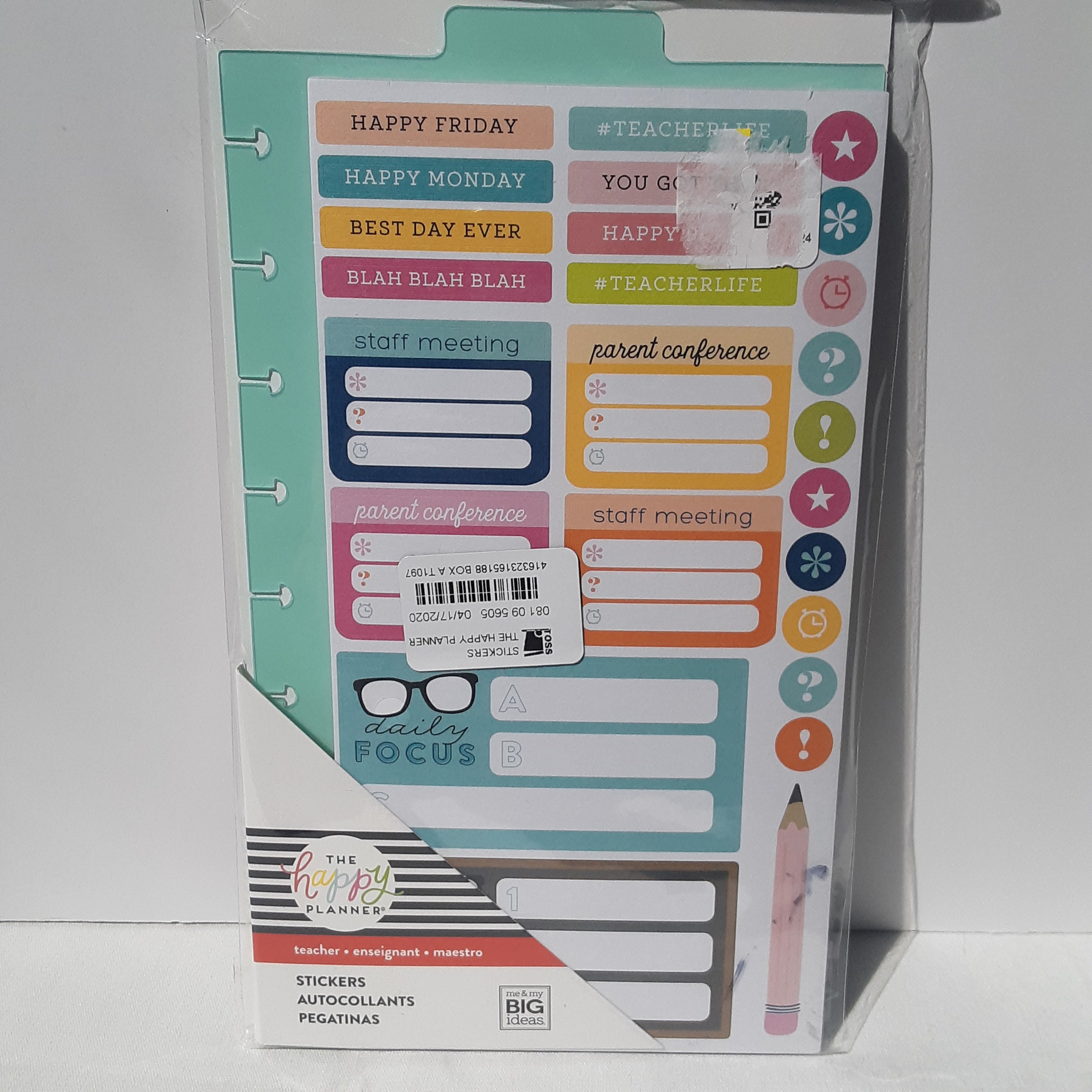 Happy Planner Teacher Stickers - 536 Pieces - Etsy
