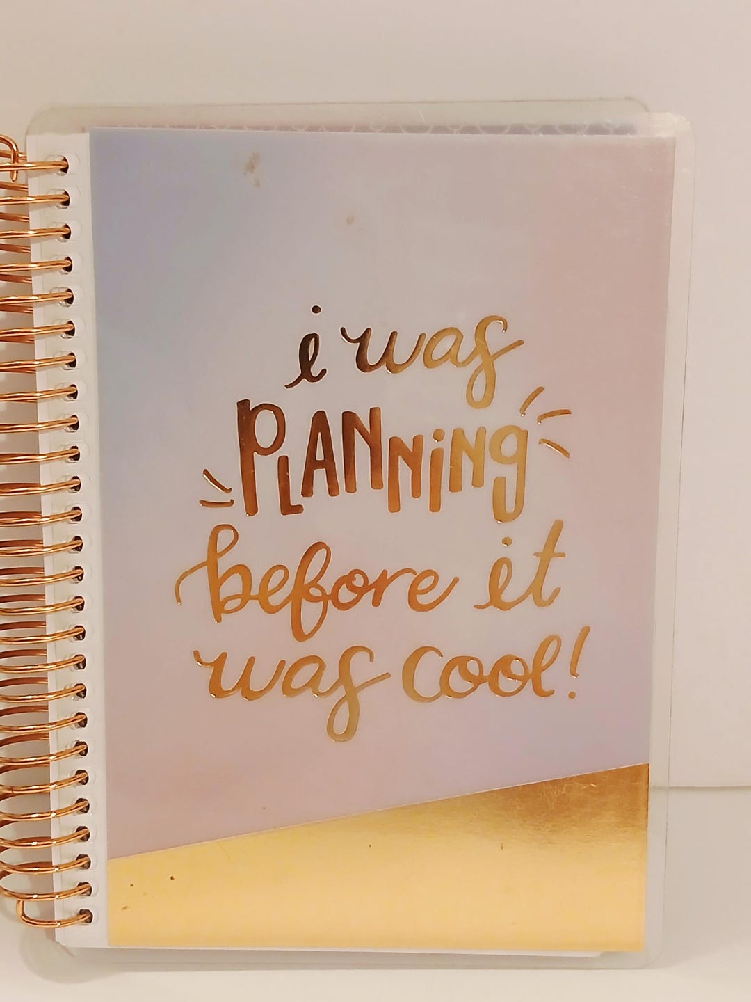 Rose Gold Spiral Monthly Planner: Pastel Gradient Cover, Goal Setting ...