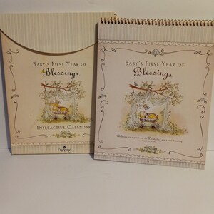 Dayspring Baby's First Year of Blessings Interactive Calendar - Etsy