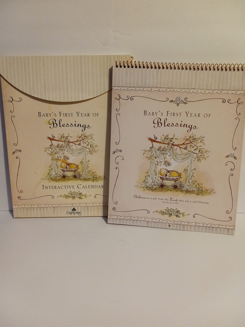 Dayspring Baby's First Year of Blessings Interactive Calendar - Etsy
